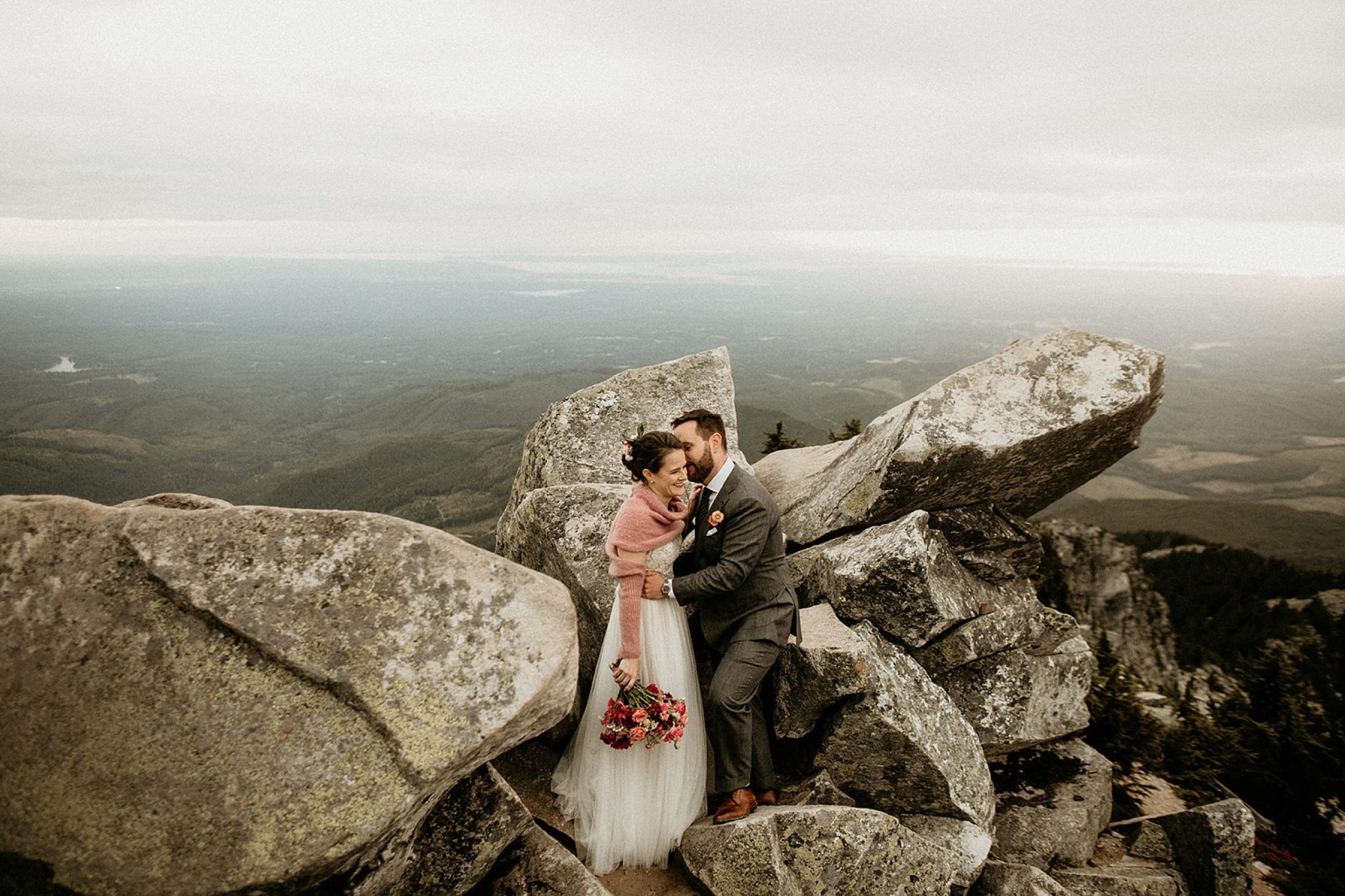 Mountain Top Elopement at the Mt. Pilchuck Fire Lookout