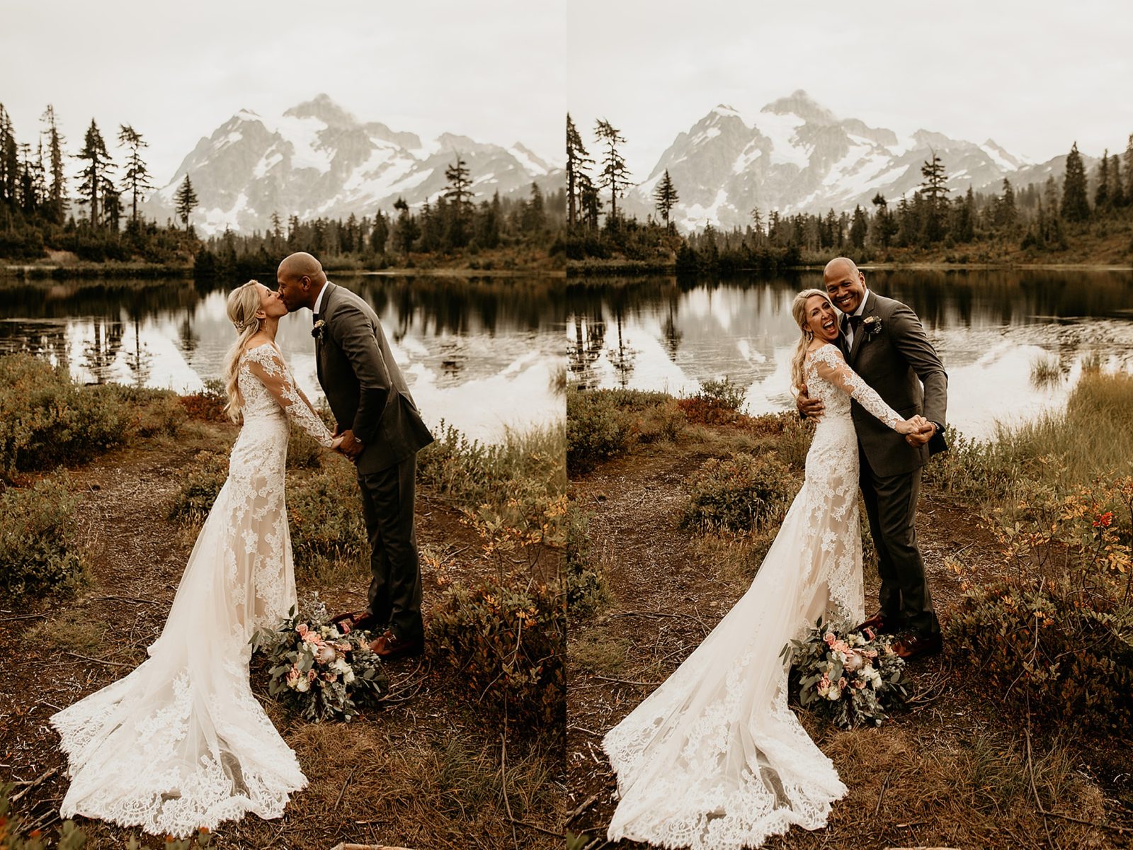 Romantic Mount Baker Elopement at Picture Lake - breeannalasher.com