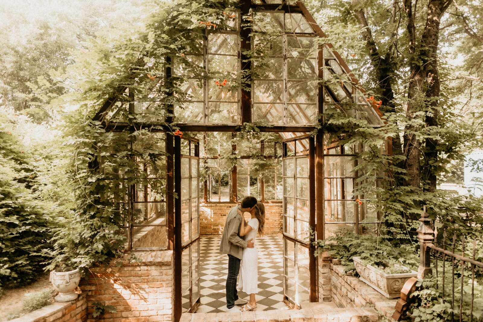 Zach Shallcross & Kaity Biggar's Greenhouse Engagement Photos