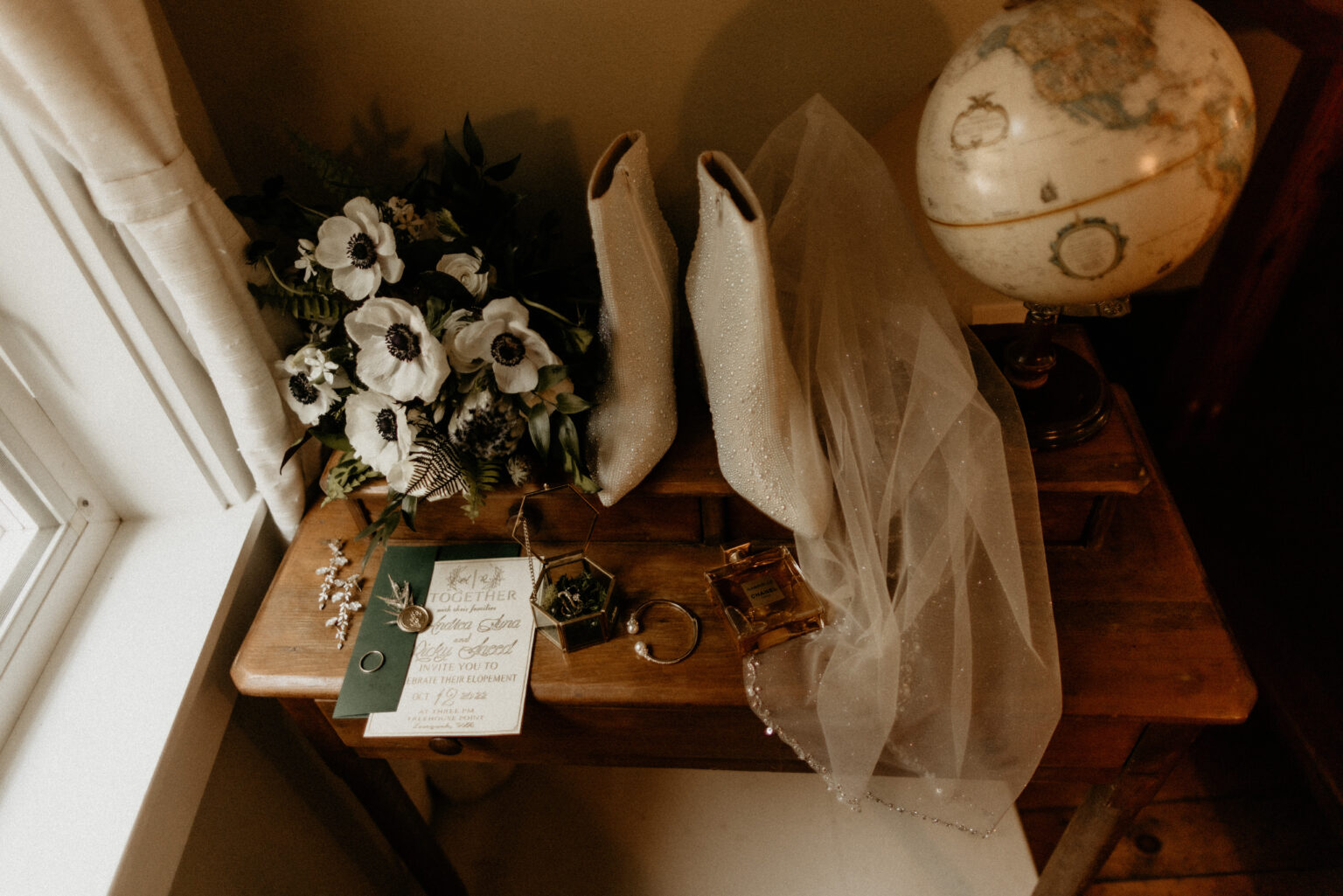 Andrea & Ricky's Woodsy Fall Elopement at TreeHouse Point