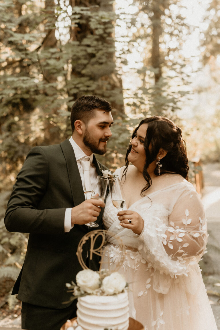 Andrea & Ricky's Woodsy Fall Elopement at TreeHouse Point